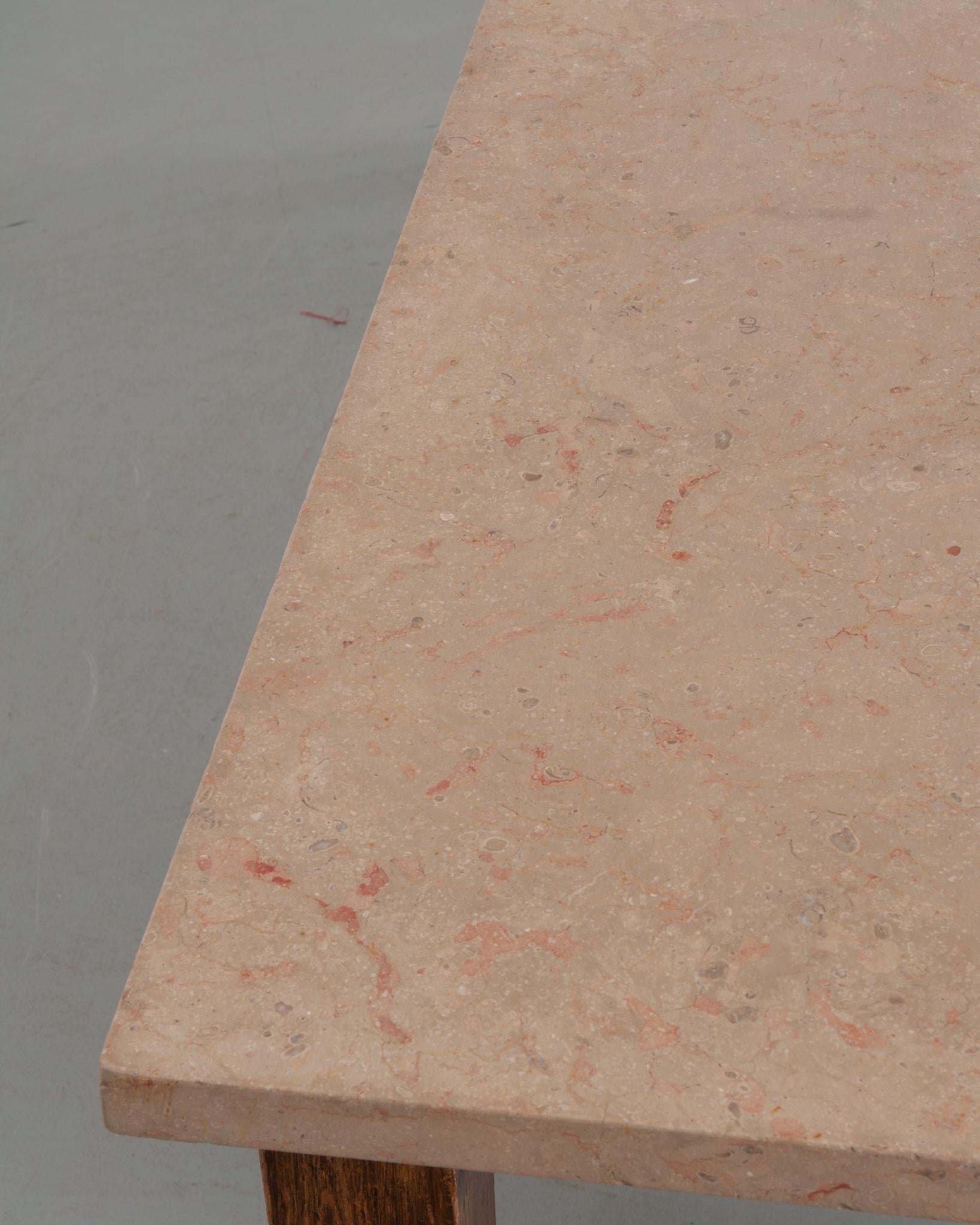 Massive English Oak and Soapstone Table at 1stDibs