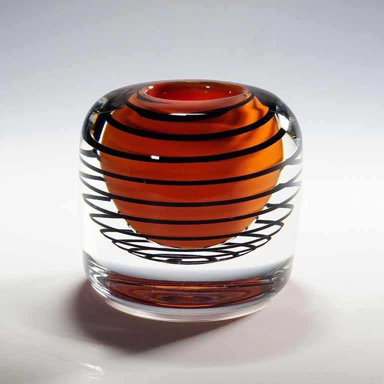 Massive Expo Vase by Olle Alberius for Orrefors, Sweden, 1973 For Sale ...