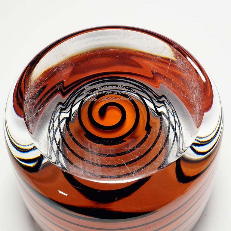 Massive Expo Vase by Olle Alberius for Orrefors, Sweden, 1973 For Sale ...