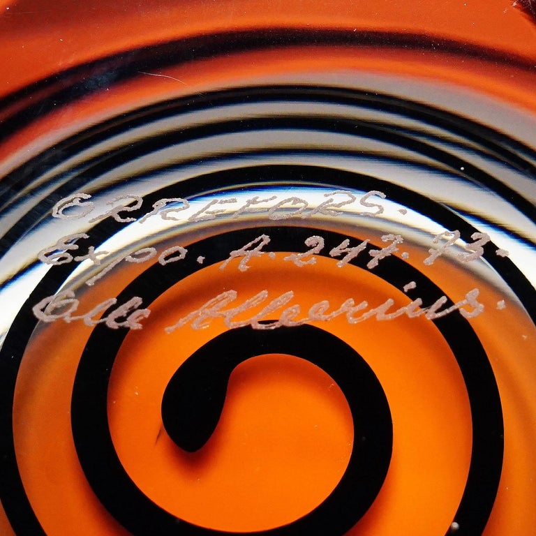 Massive Expo Vase by Olle Alberius for Orrefors, Sweden, 1973 For Sale ...