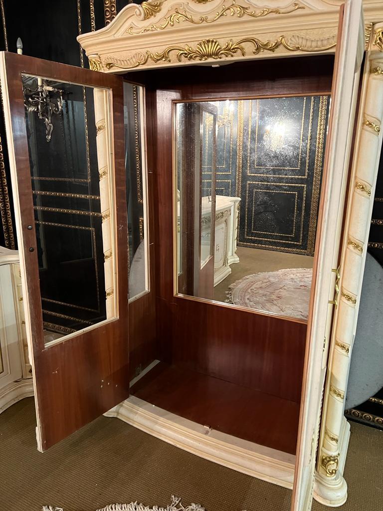 Massive Finely Carved Vitrin in Antique Louis Quince Style Beechwood ...