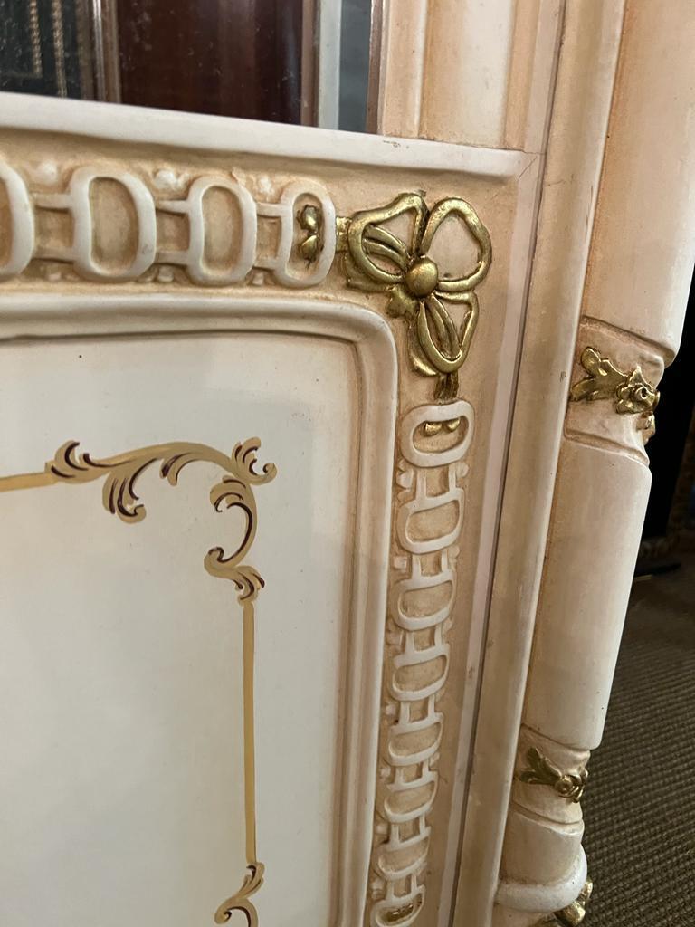 Massive Finely Carved Vitrin in Antique Louis Quince Style Beechwood ...