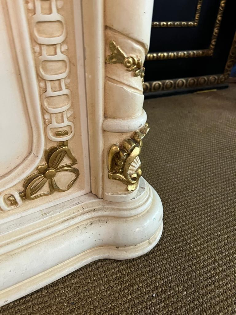 Massive Finely Carved Vitrin in Antique Louis Quince Style Beechwood ...