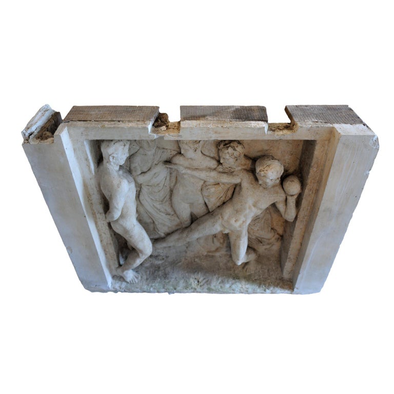 Massive French Neoclassical Style Plaster Cast Frieze, circa 1920 For ...