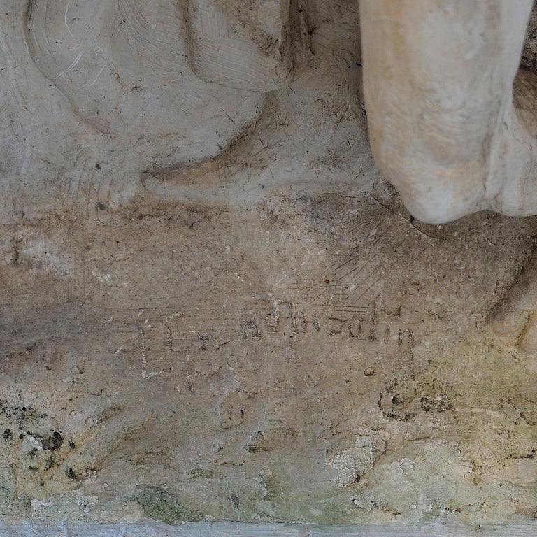 Massive French Neoclassical Style Plaster Cast Frieze, circa 1920 For ...