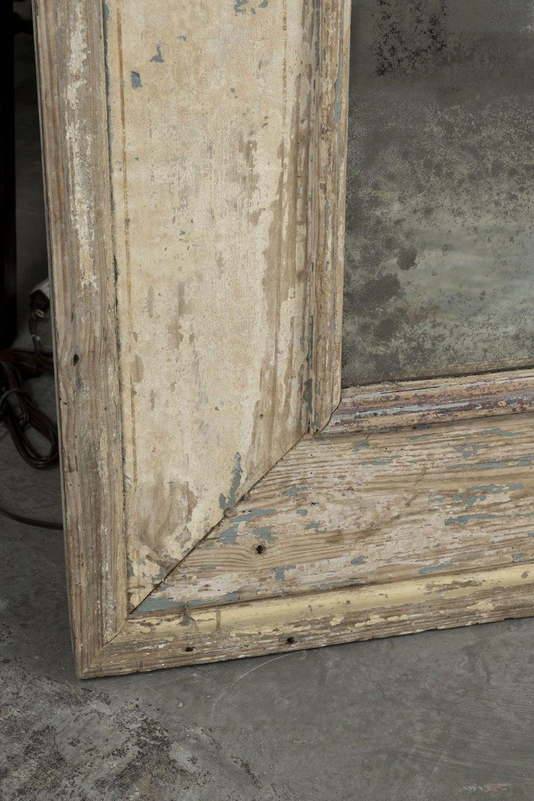 Massive French Painted Mirror at 1stDibs