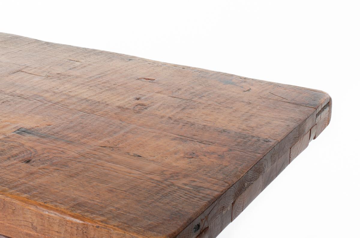 Massive French Solid Oak Monastery Table 19th For Sale at 1stDibs