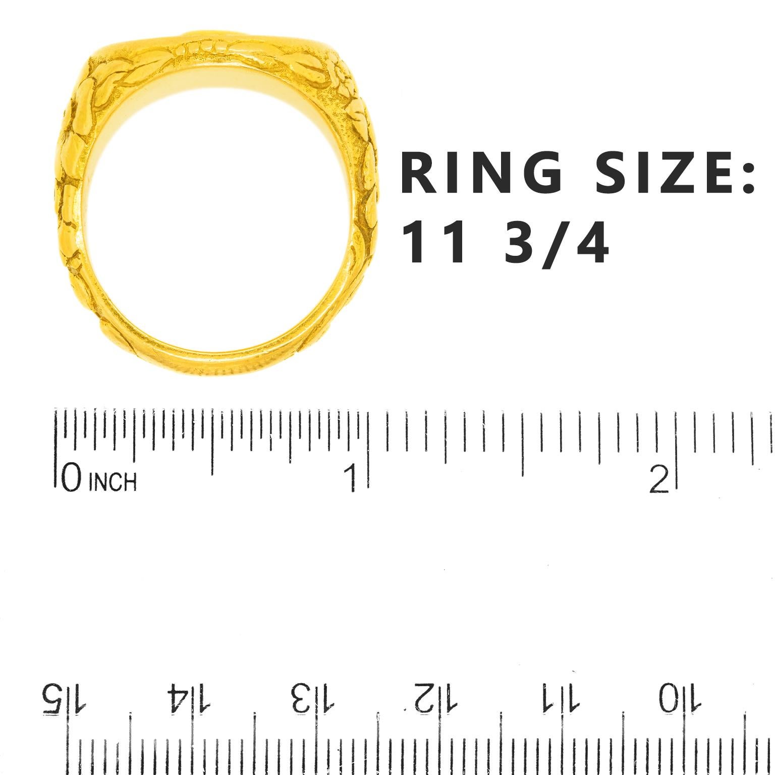 Massive Gold Signet Ring at 1stDibs | massive gold ring, gold seal ring ...