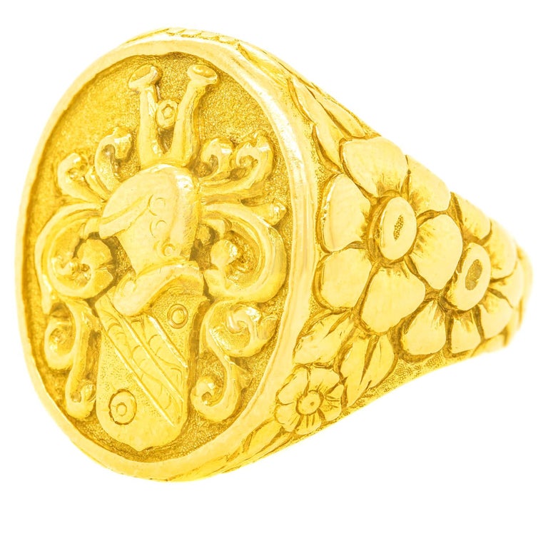 Massive Gold Signet Ring at 1stDibs