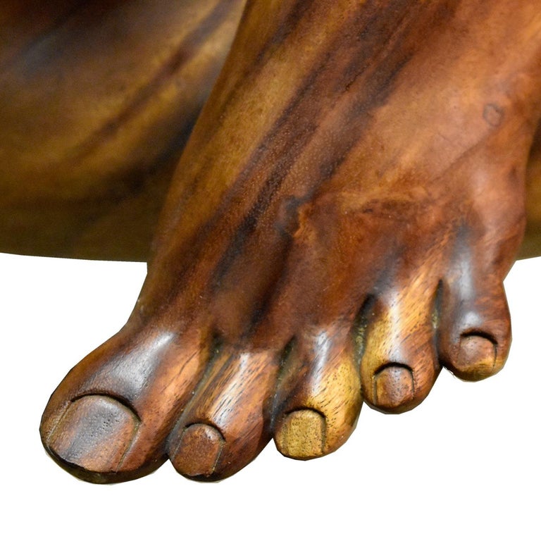 Massive Hand Carved Monkey Pod Exotic Hardwood Lovers Embrace Coffee ...