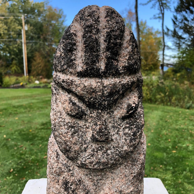 Massive Hand Carved Stone "Human Effigy" Figure Sculpture at 1stDibs