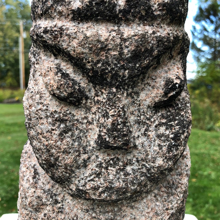 Massive Hand Carved Stone "Human Effigy" Figure Sculpture at 1stDibs