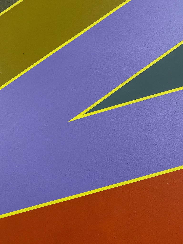 Massive 1970 Hard Edge Abstract Shaped Canvas by Don Head For Sale at ...