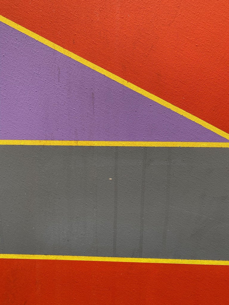 Massive 1970 Hard Edge Abstract Shaped Canvas by Don Head For Sale at ...