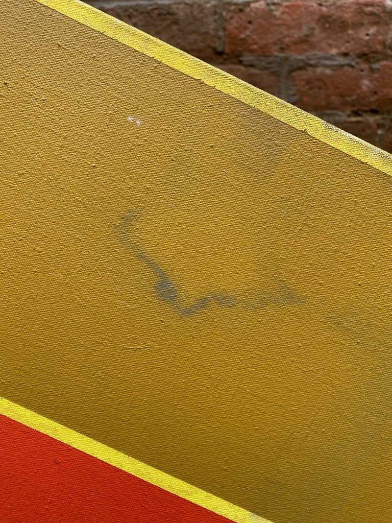 Massive 1970 Hard Edge Abstract Shaped Canvas by Don Head For Sale at ...