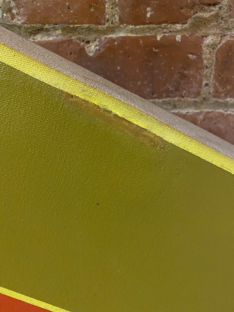 Massive 1970 Hard Edge Abstract Shaped Canvas by Don Head For Sale at ...