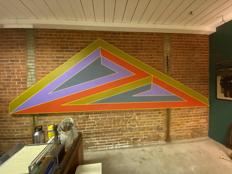 Massive 1970 Hard Edge Abstract Shaped Canvas by Don Head For Sale at ...
