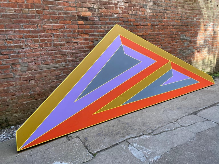 Massive 1970 Hard Edge Abstract Shaped Canvas by Don Head For Sale at ...