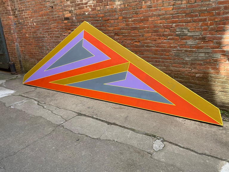 Massive 1970 Hard Edge Abstract Shaped Canvas by Don Head For Sale at ...