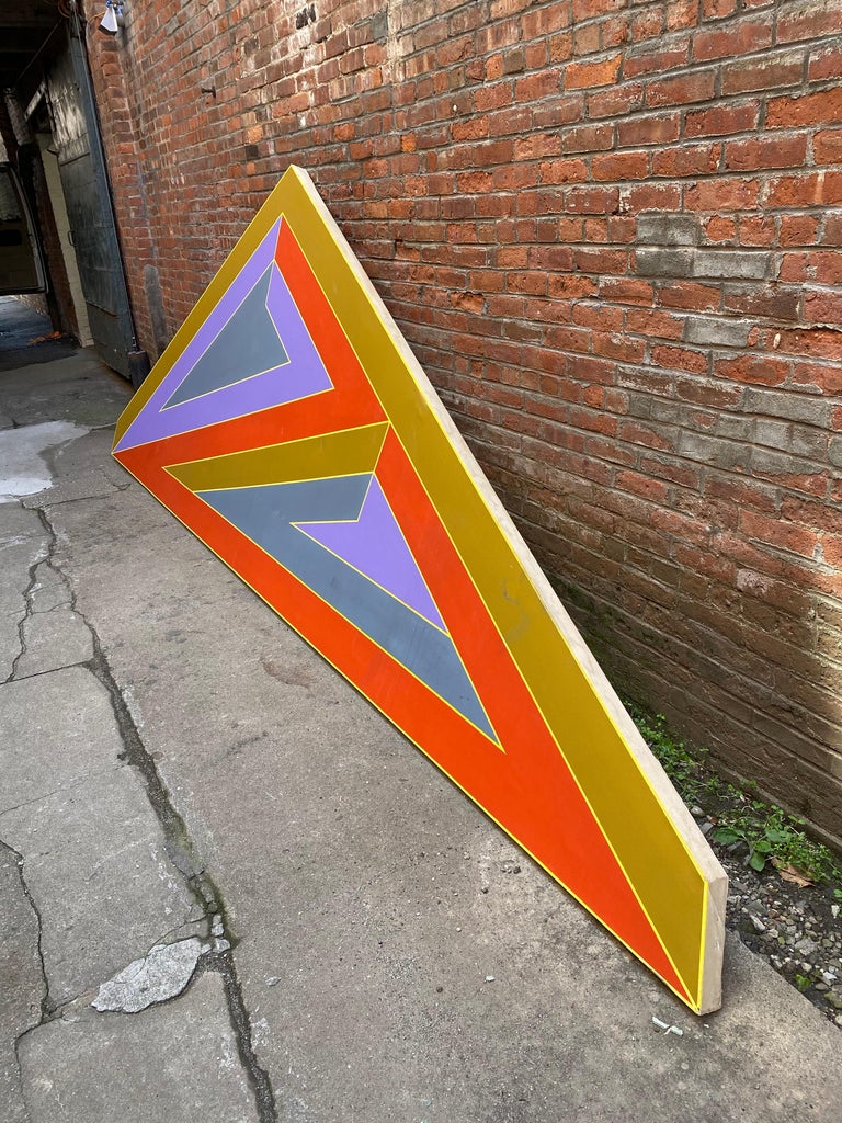 Massive 1970 Hard Edge Abstract Shaped Canvas by Don Head For Sale at ...