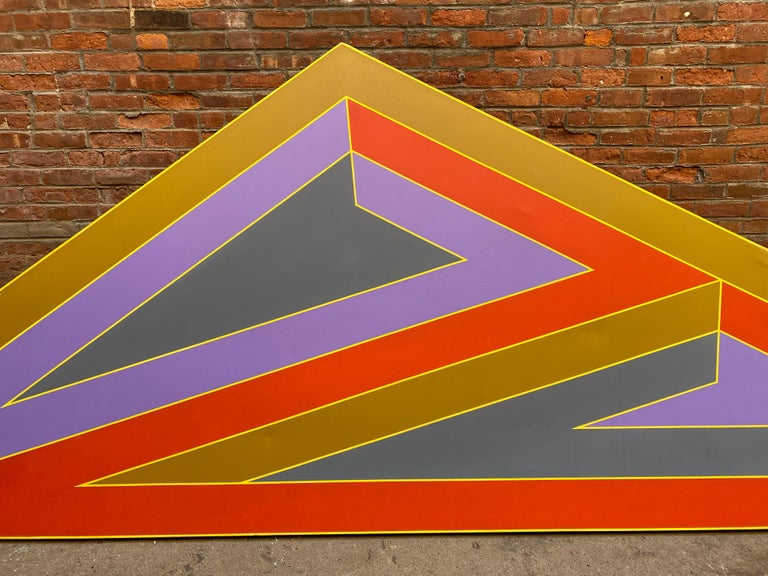 Massive 1970 Hard Edge Abstract Shaped Canvas by Don Head For Sale at ...