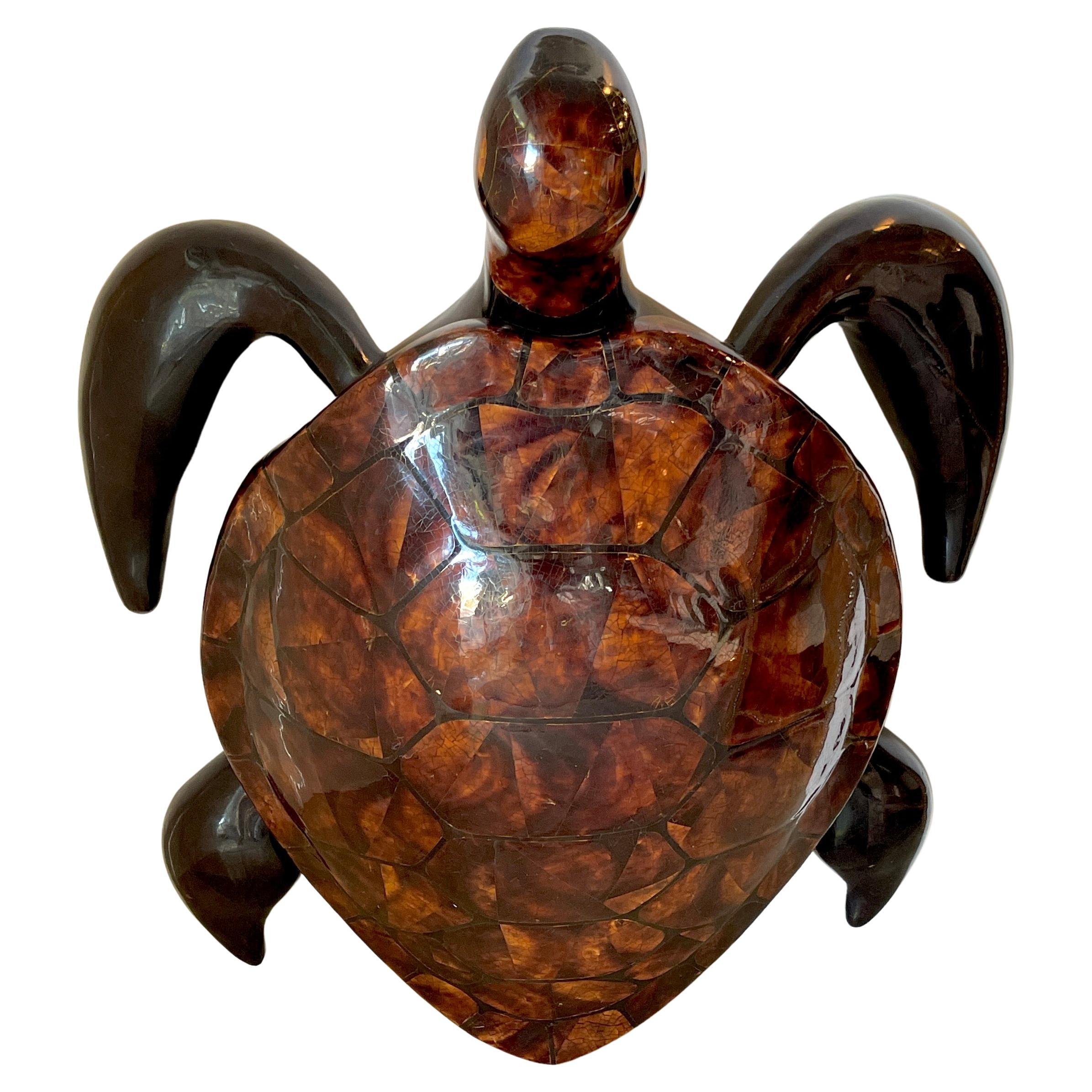 Large Vintage Resin Sea Turtle at 1stDibs