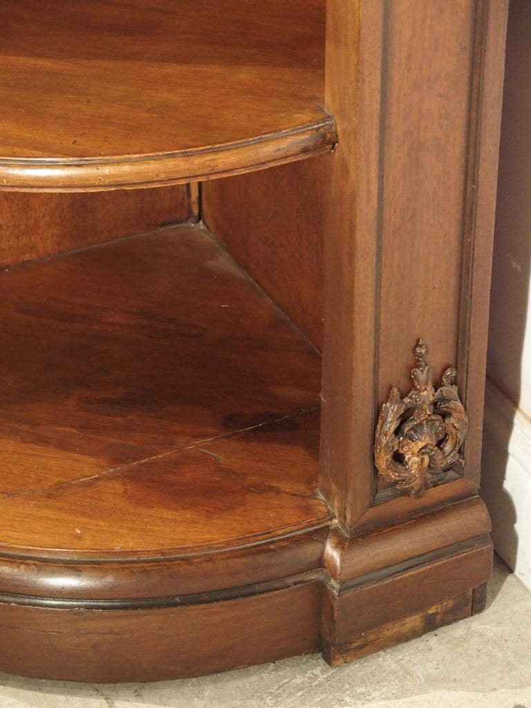 Massive Marble Topped Walnut Wood Louis XV Style Chateau Buffet at ...