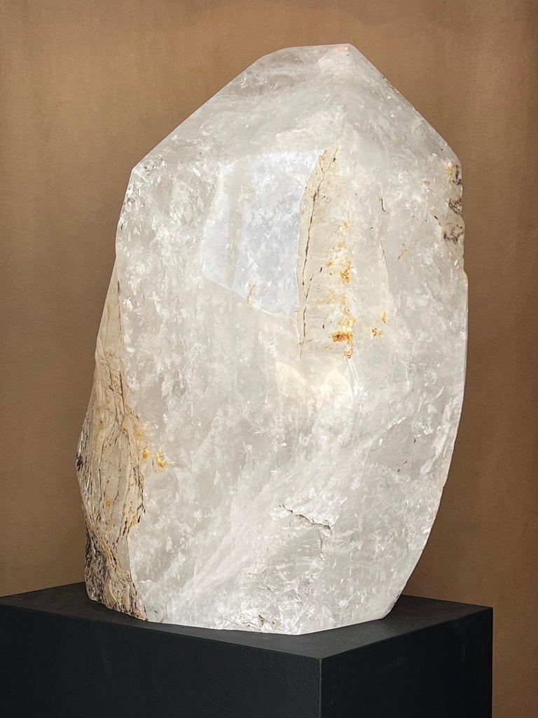 Massive Natural White Rock Crystal Obelisk Healing For Sale at 1stDibs