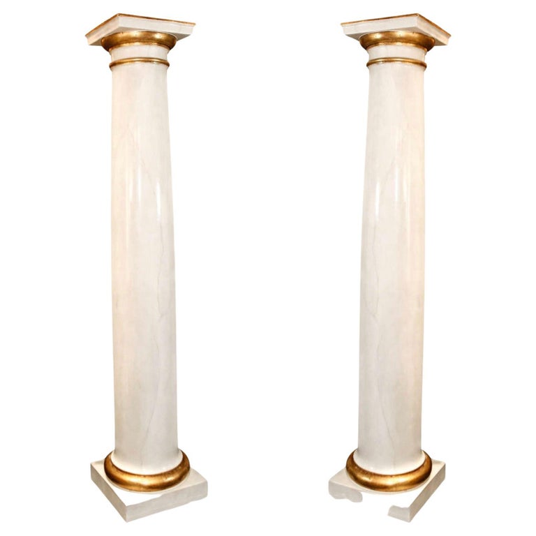 Massive Pair of Italian Columns For Sale at 1stDibs