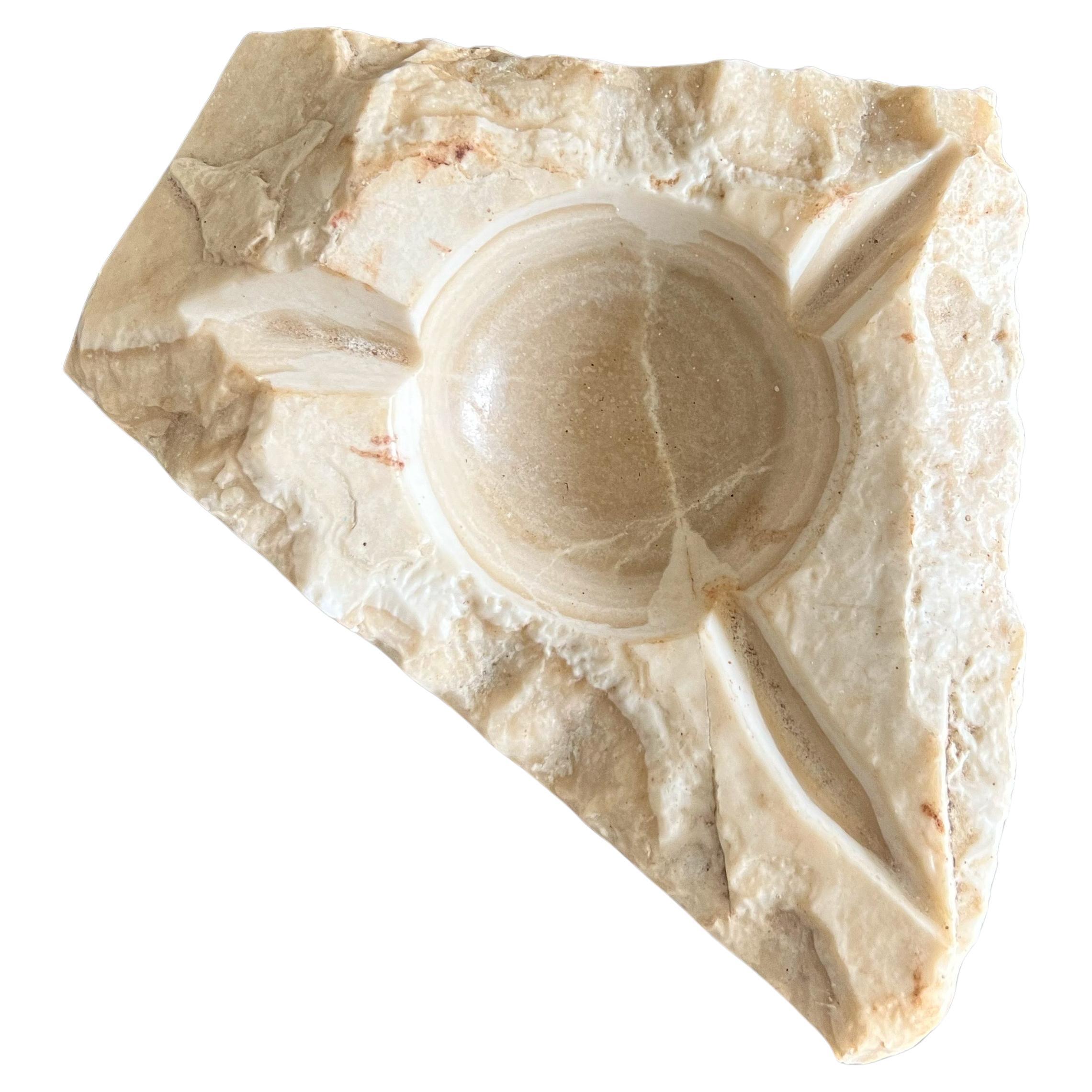 Vintage Italian Marble Ashtray in Dapple Grey, 1960s For Sale at 1stDibs