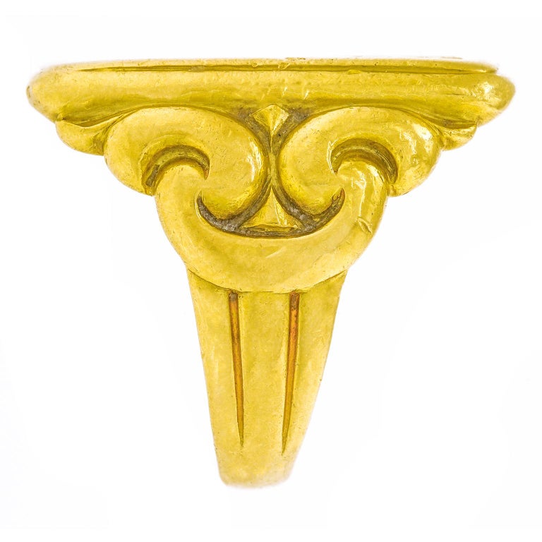 Massive Renaissance Revival Signet Ring by Ponti Gennari, 1930s, Genève ...