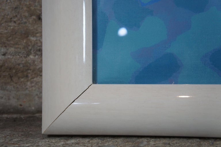 Massive Signed Abstract Quadriptych Nautical Sailboat Seascape ...
