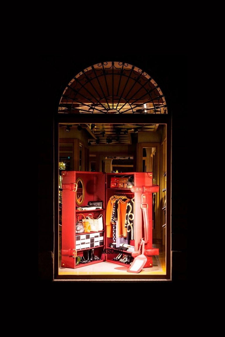 Massive Suitcase Wardrobe Display-Case from Milan, Italy Flagship Store ...