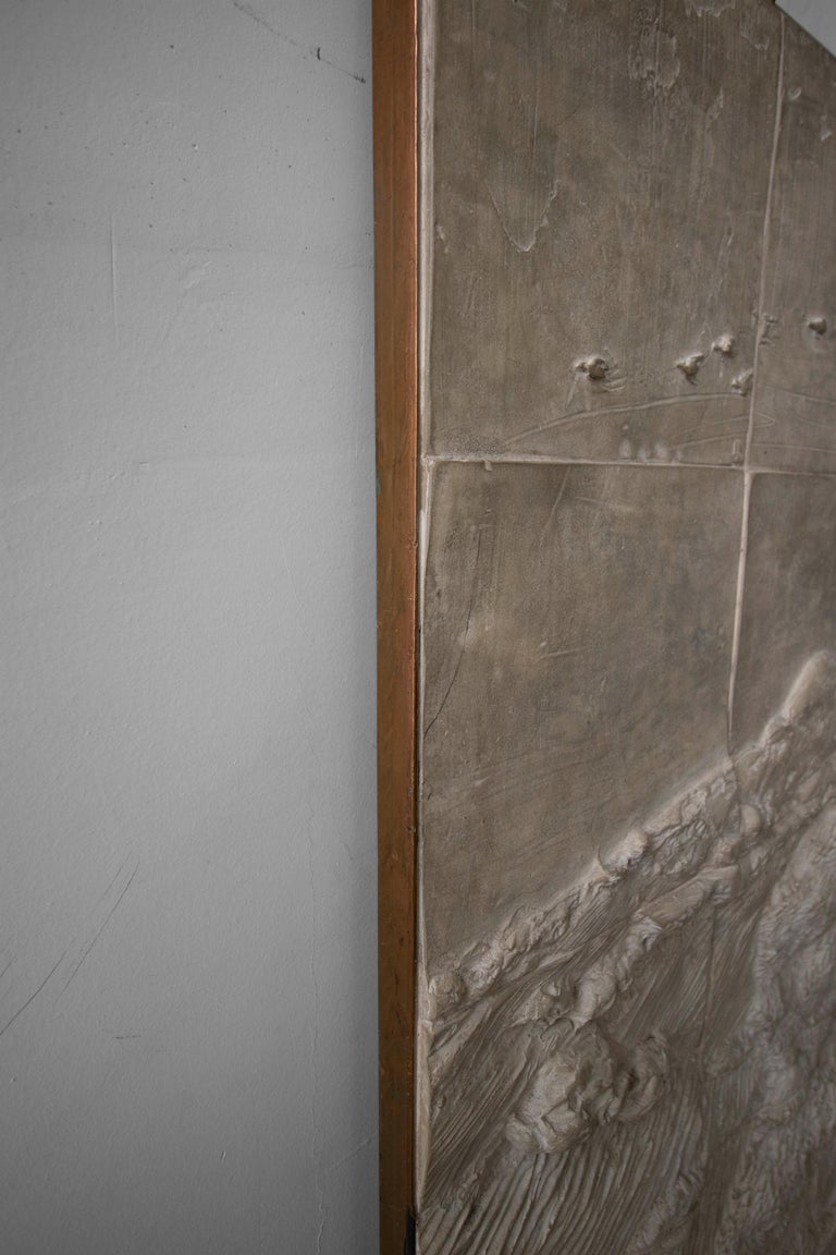 Massive Vintage Italian Landscape Relief Art Tile Wall Hanging For Sale ...