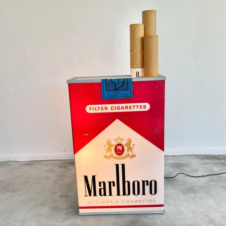 Massive Vintage Marlboro Light Up Cigarette Pack at 1stDibs