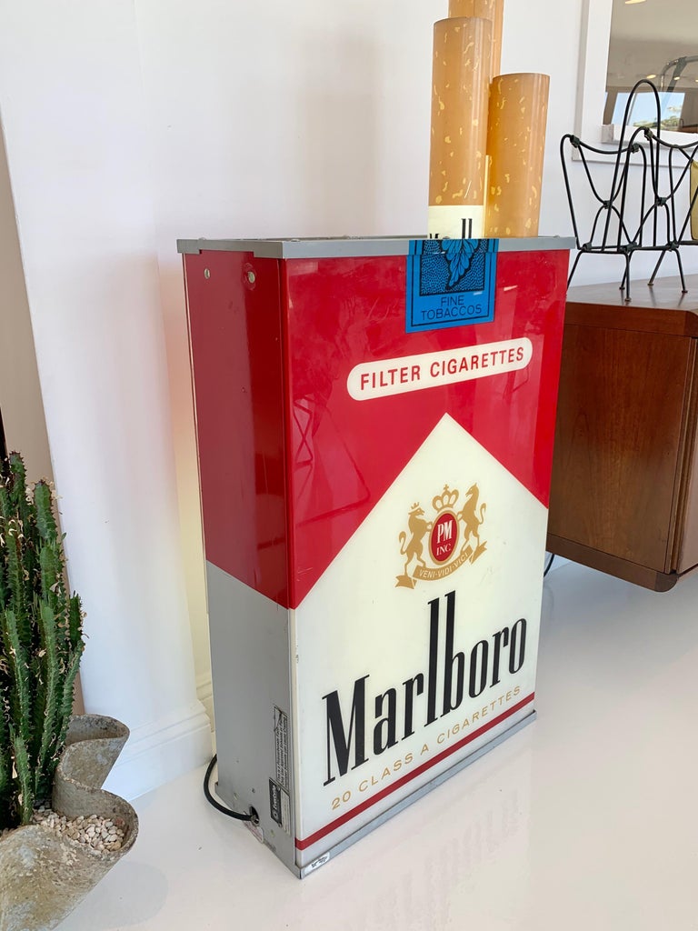 Massive Vintage Marlboro Light Up Cigarette Pack at 1stDibs