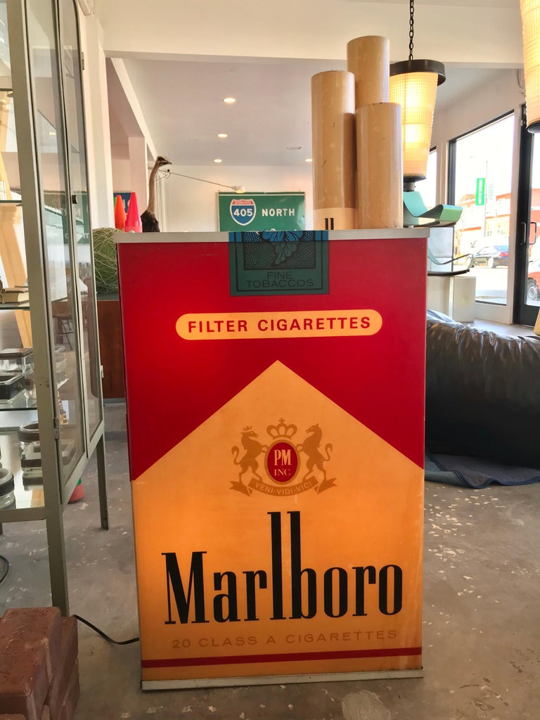 Massive Vintage Marlboro Light Up Cigarette Pack at 1stDibs | vintage ...