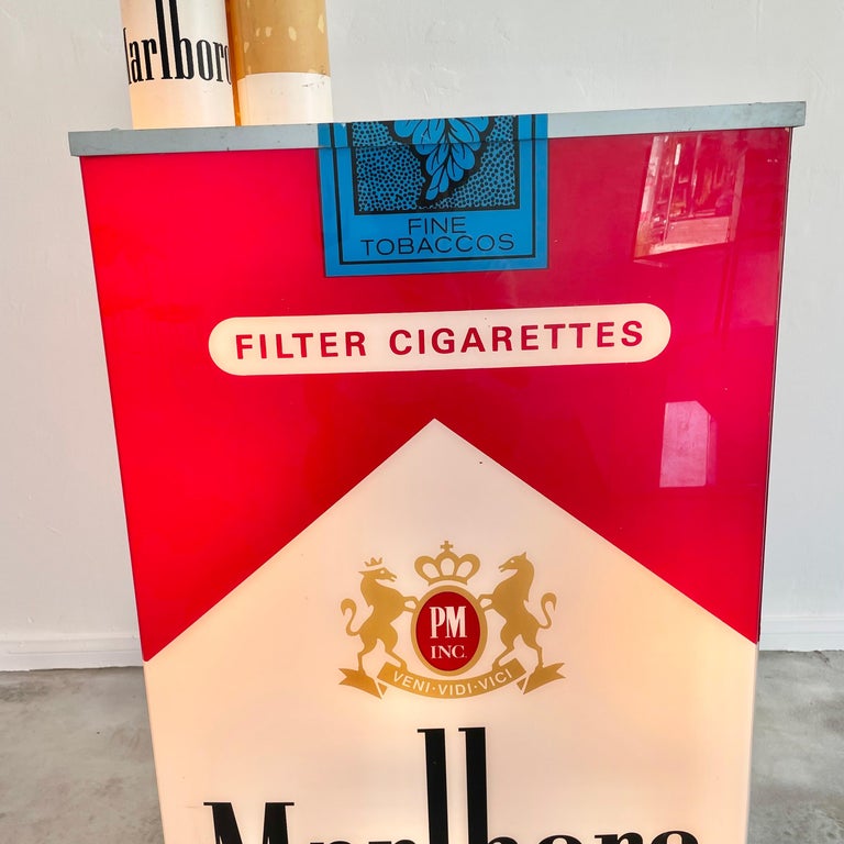 Massive Vintage Marlboro Light Up Cigarette Pack at 1stDibs