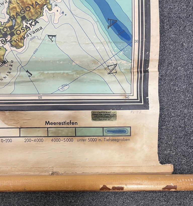 Massive Vintage Wall Map of the Soviet Union 'Sowjetunion' by Karl ...