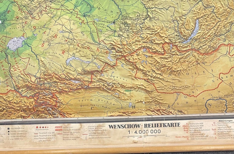 Massive Vintage Wall Map of the Soviet Union 'Sowjetunion' by Karl ...