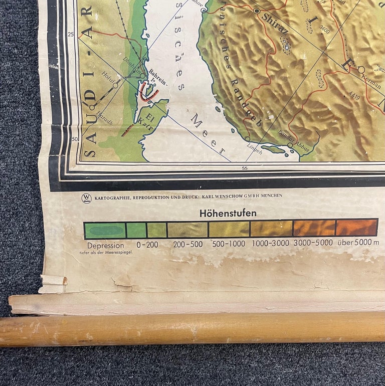 Massive Vintage Wall Map of the Soviet Union 'Sowjetunion' by Karl ...