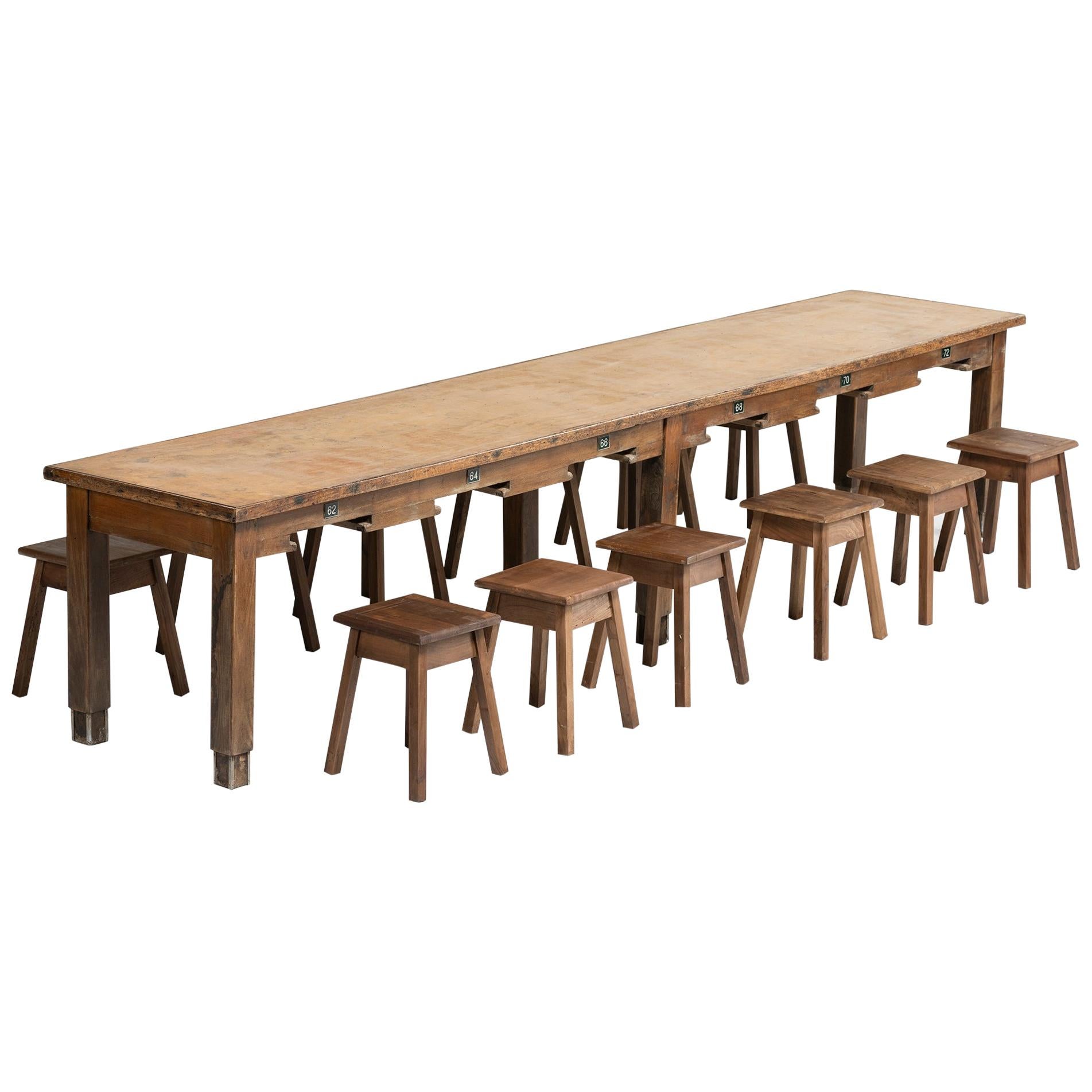 Industrial Cutting Table at 1stdibs