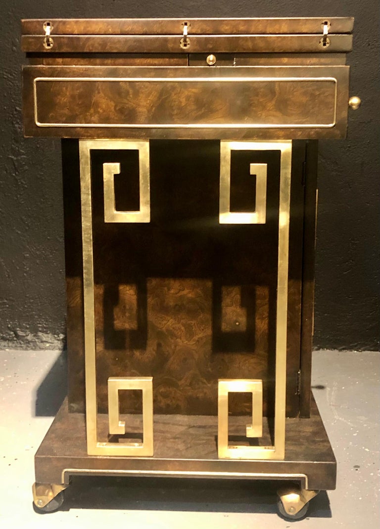 Master-craft Mid-Century Modern Bar Cart or Serving Cart For Sale at ...