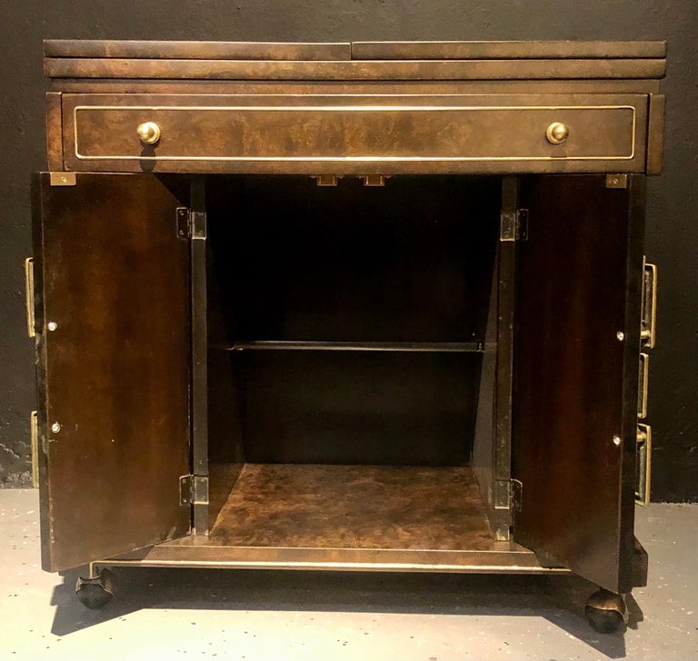 Master-craft Mid-Century Modern Bar Cart or Serving Cart For Sale at ...