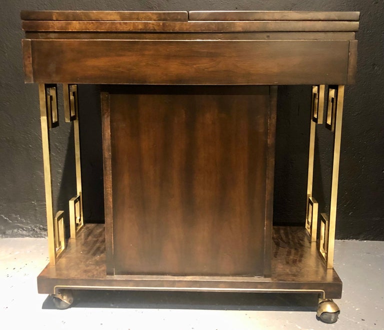 Master-craft Mid-Century Modern Bar Cart or Serving Cart For Sale at ...