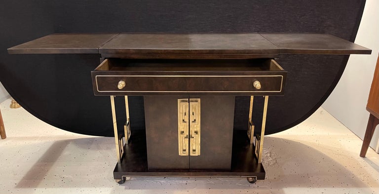 Master-craft Mid-Century Modern Bar Cart or Serving Cart For Sale at ...