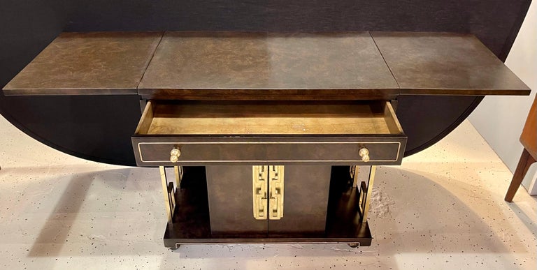 Master-craft Mid-Century Modern Bar Cart or Serving Cart For Sale at ...