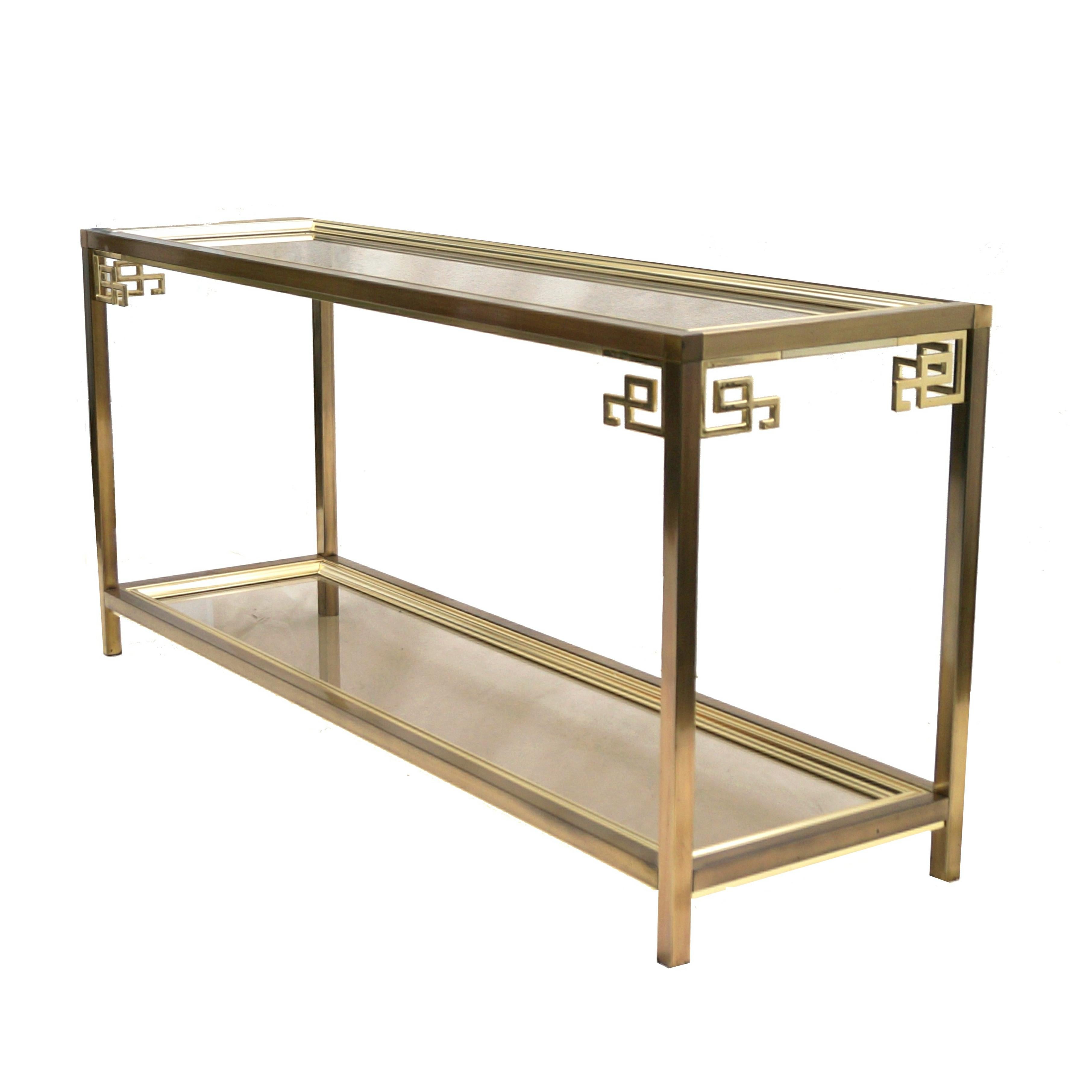 Jay Spectre Eclipse Black Oak Barrel Desk Vanity Glass Top with Book ...