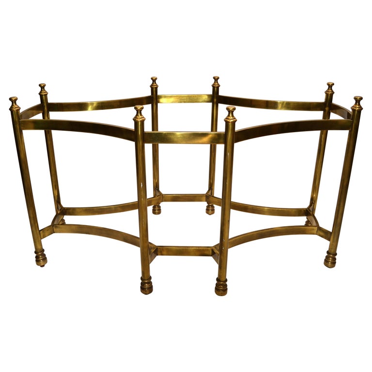 Mastercraft Bronze Dining Table Base Hollywood Regency Asian Modern ...