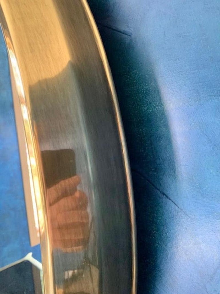 Mastercraft Circular Brass Mirror For Sale at 1stDibs